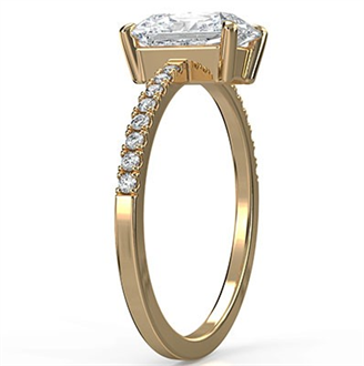 Low Profile-Low Set Engagement Rings