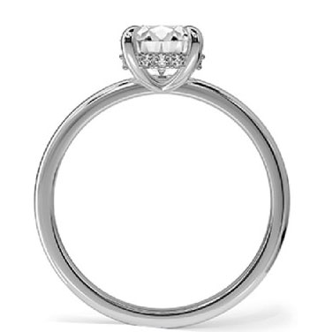 Low Profile-Low Set Engagement Rings