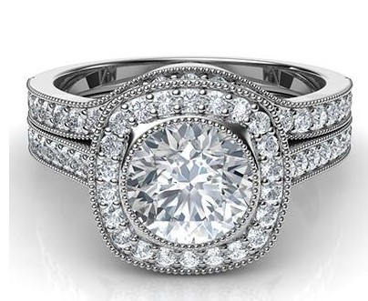 Low Profile-Low Set Engagement Rings
